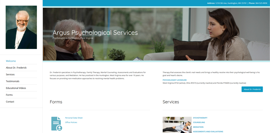 Psychological Services Website: Argus Psychological - St Petersburg Web ...
